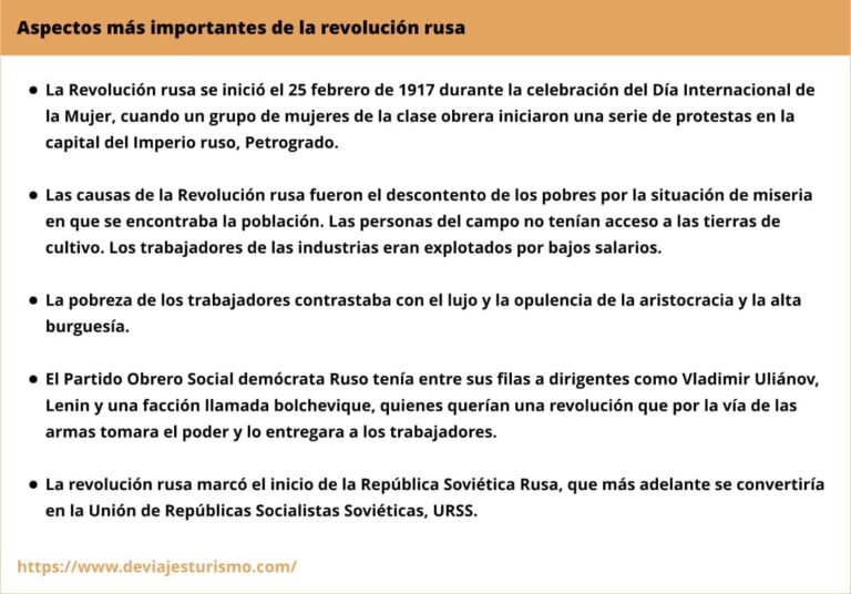 La revolución rusa de 1917, causas y consecuencias